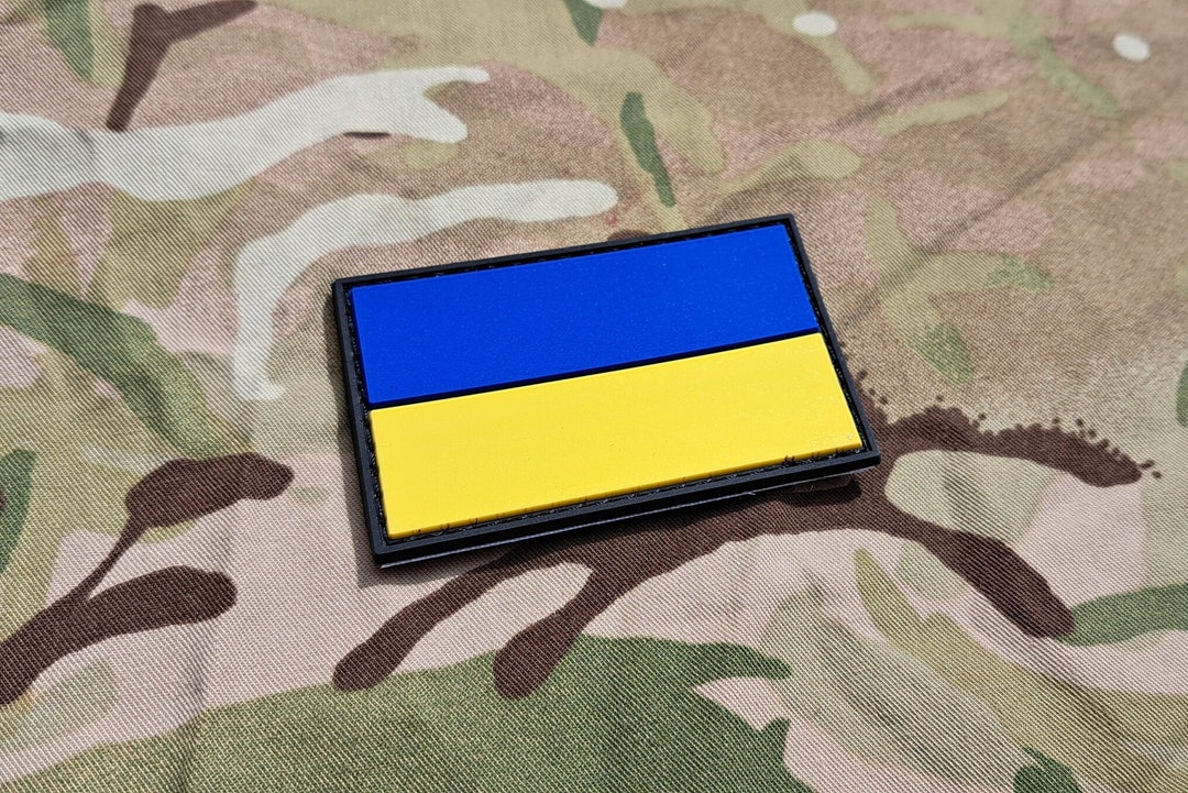 Ukraine National Flag PVC Patch - Ukrainian Support Yellow Blue - Etsy