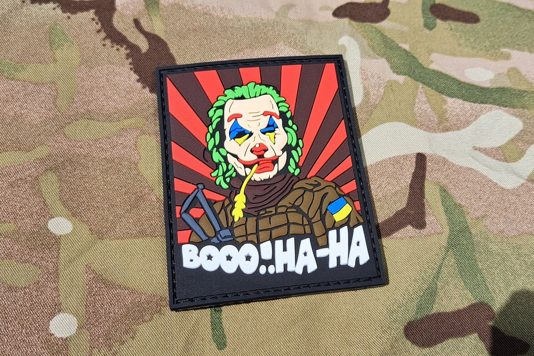 Joker Ukrainian Soldier Morale PVC Patch - Why so Serious Ukraine ...