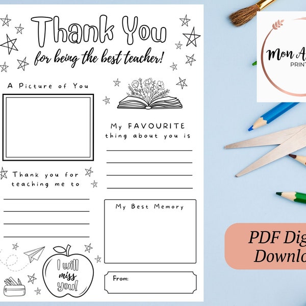 End of Year Teacher - Etsy