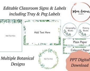 Classroom Tray Label - Etsy