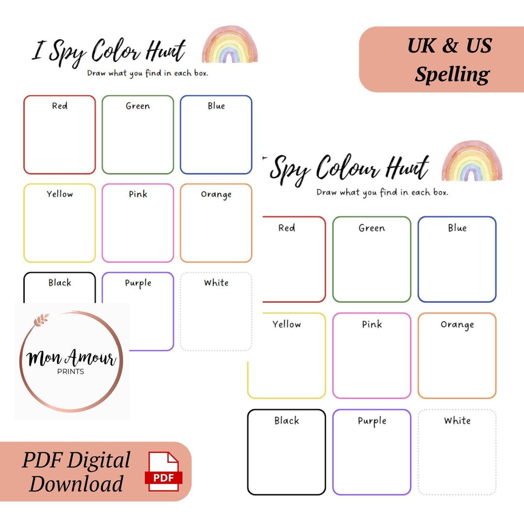 Colour Scavenger Hunt | Nature Colour Hunt | Forest School Game ...
