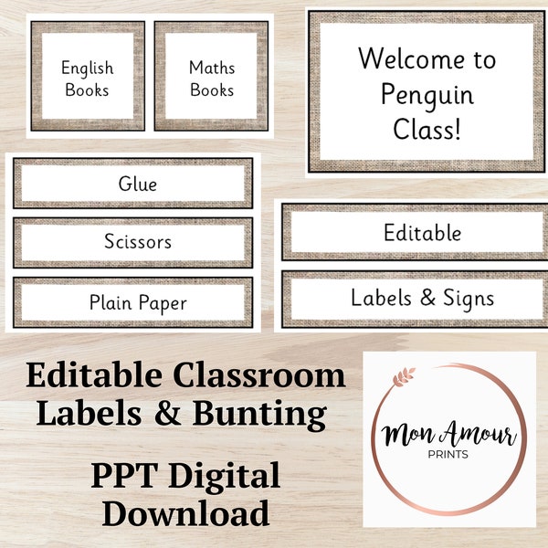Editable Classroom Natural Calendar - Etsy