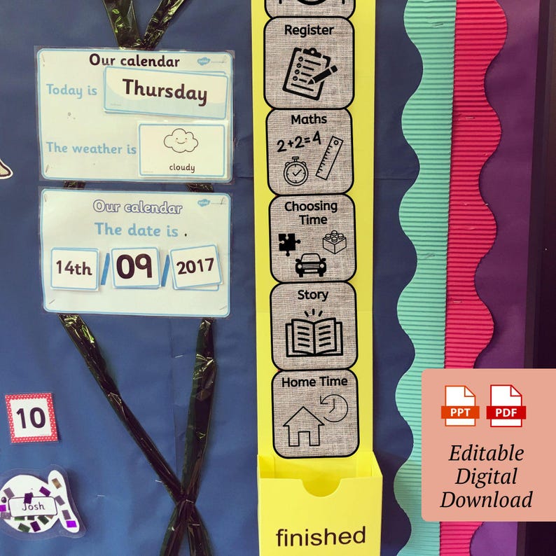 Editable Hessian Visual Timetable for Early Years, KS1, KS2 | School ...
