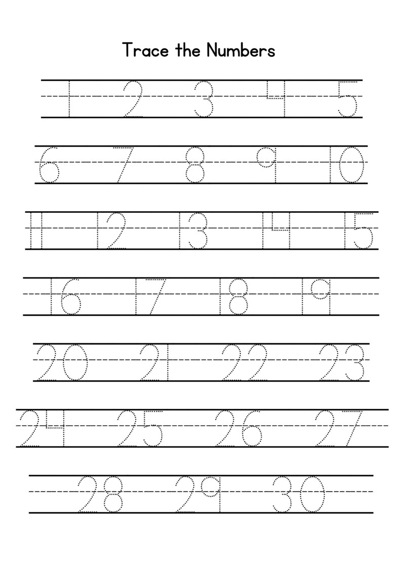 Printable Number Formation Worksheets Maths Colouring Pages - Etsy