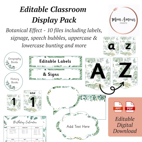 Botanical Classroom - Etsy UK