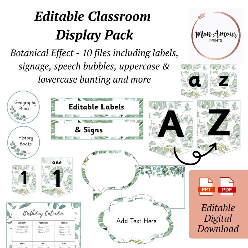 Botanical Classroom - Etsy UK