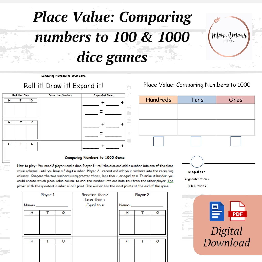 Maths: Comparing Numbers to 1000 | Comparing Numbers to 100 | Year 3 ...