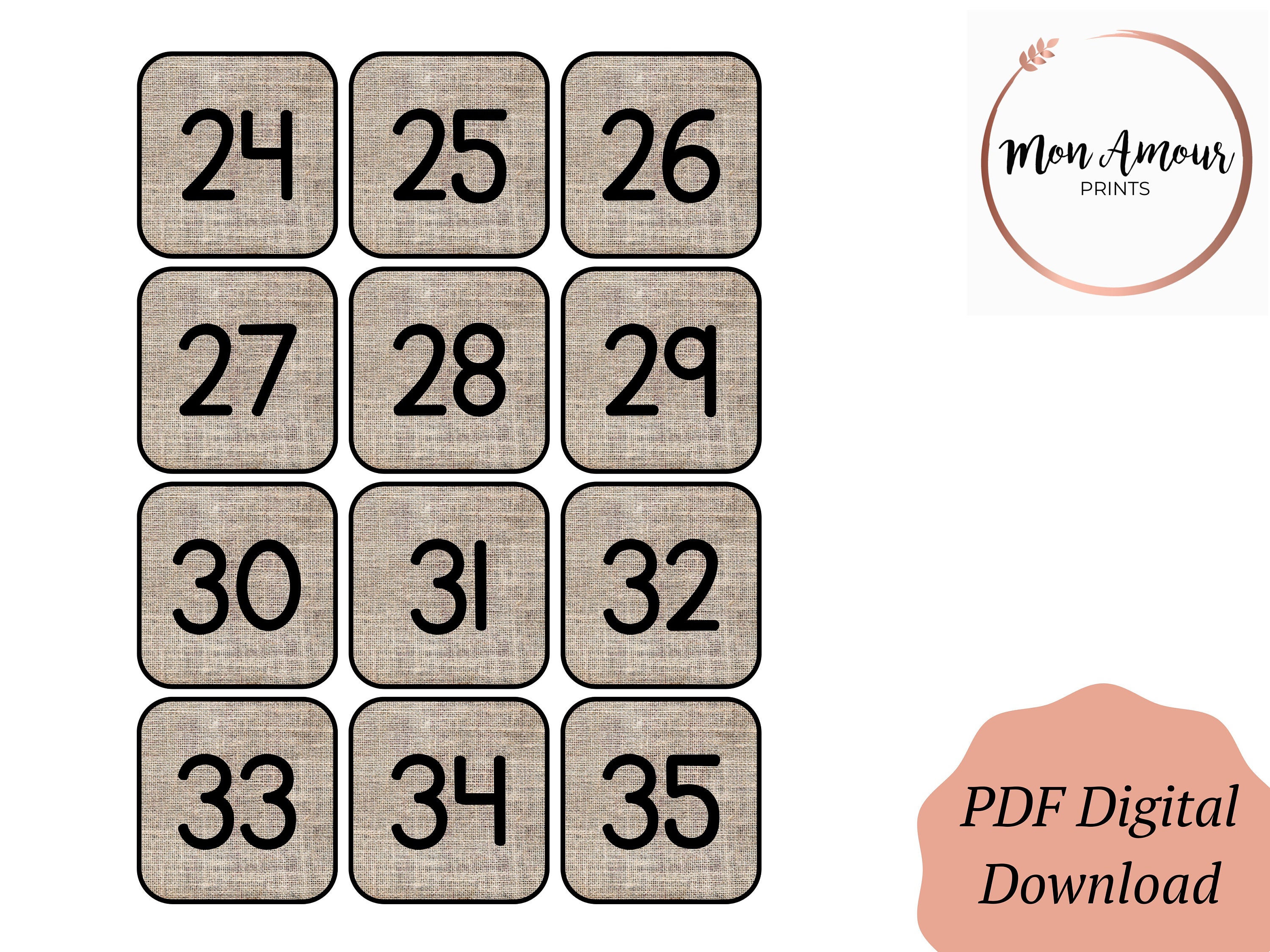 Hessian Flashcards to 100 | Number Cards From 0 to 100 | Natural ...