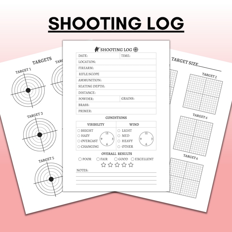 Printable Rifle Data Book Pdf - Etsy