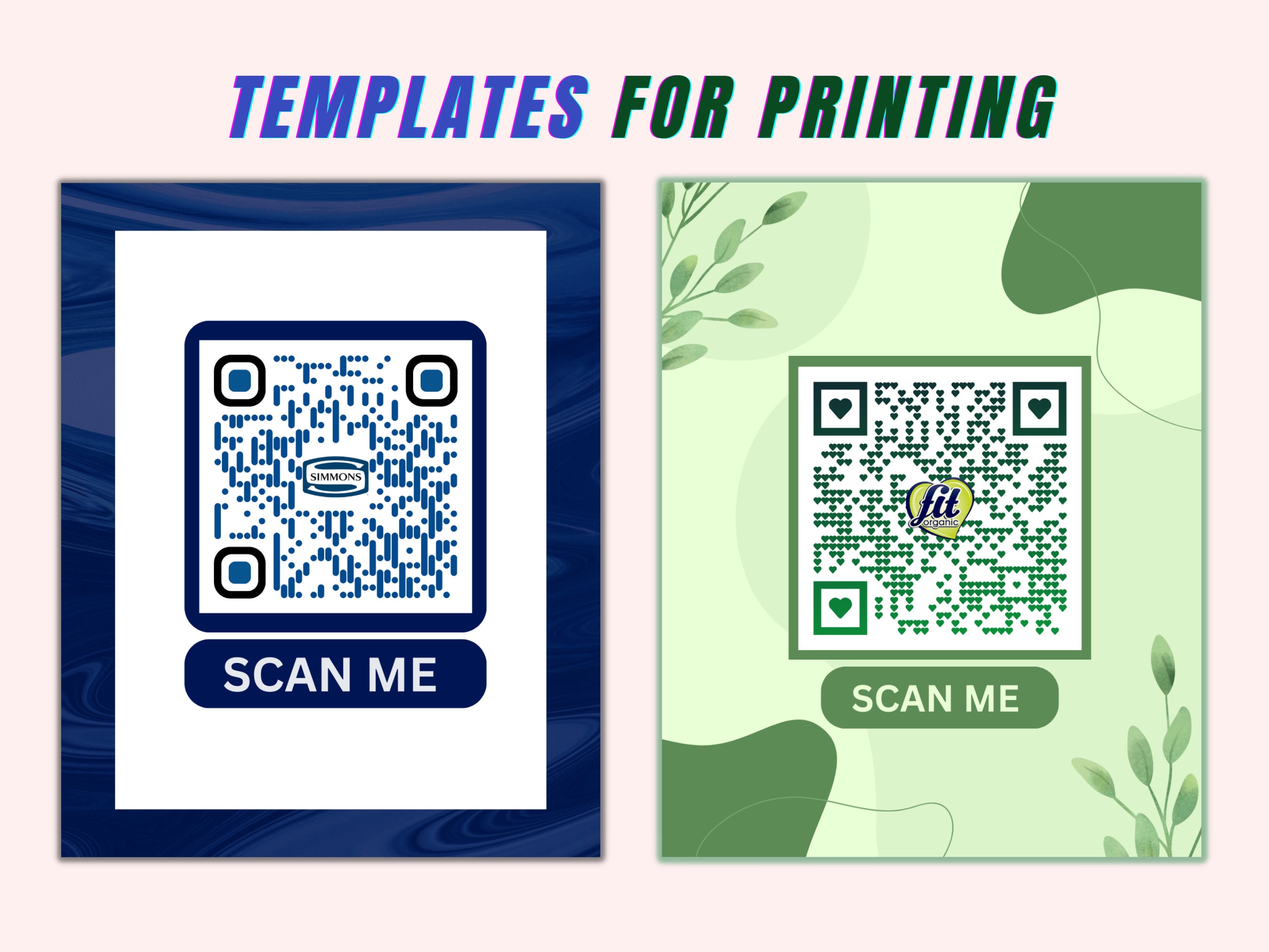 Custom QR Code, Qr Code With Logo (PNG, SVG) - Etsy