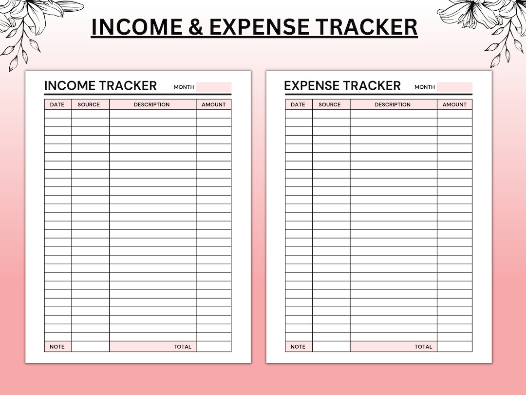 İncome and Expense Tracker, İncome Tracker, Expense Tracker, İncome ...