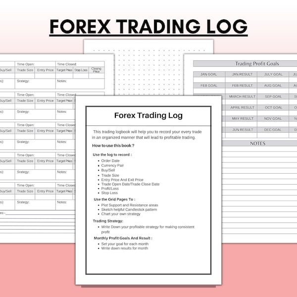 Trading Journal Template - Etsy