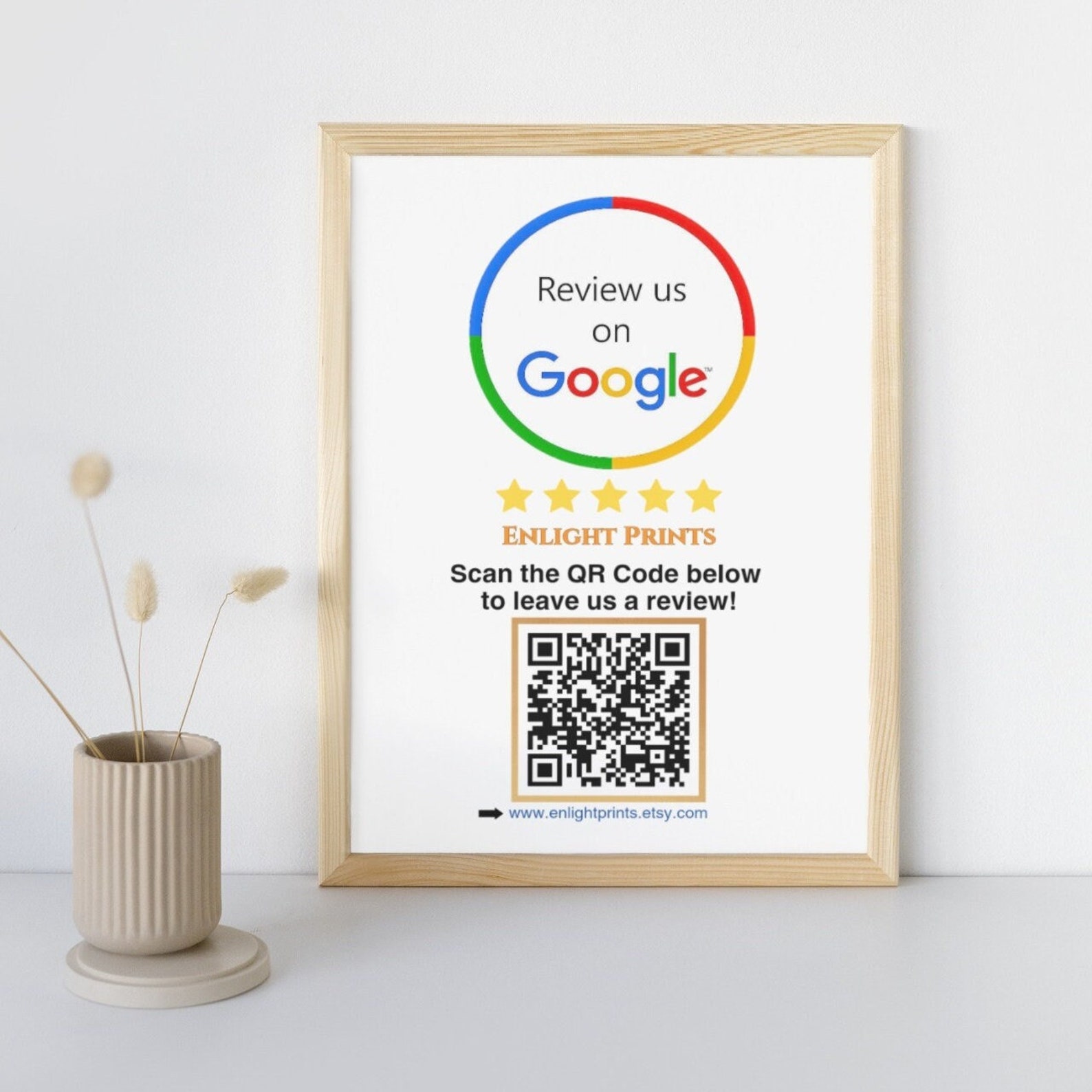 Google Review Card | Google Review QR Code Cards | Google Review Sign ...