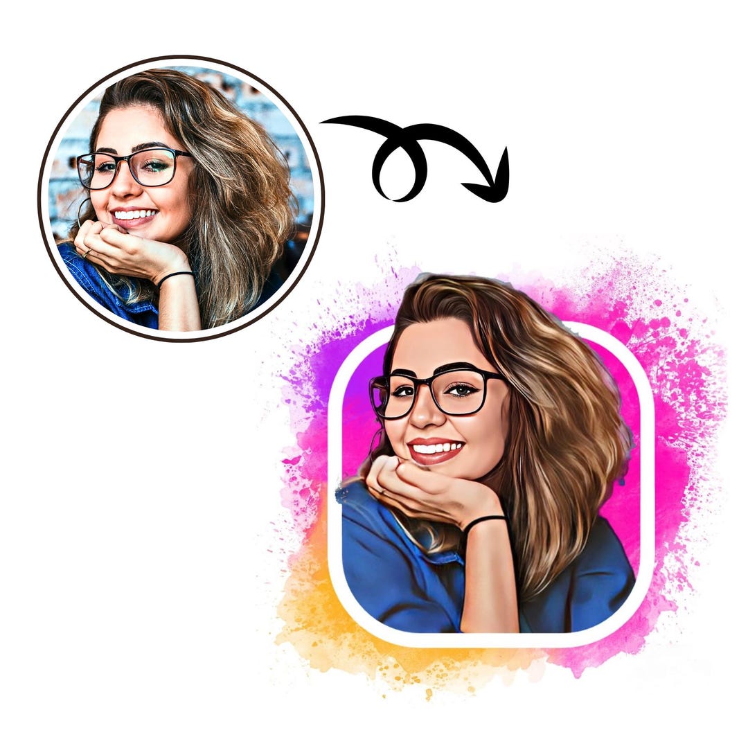 Instagram Profile Picture, Social Media Profile Picture, Cartoon ...