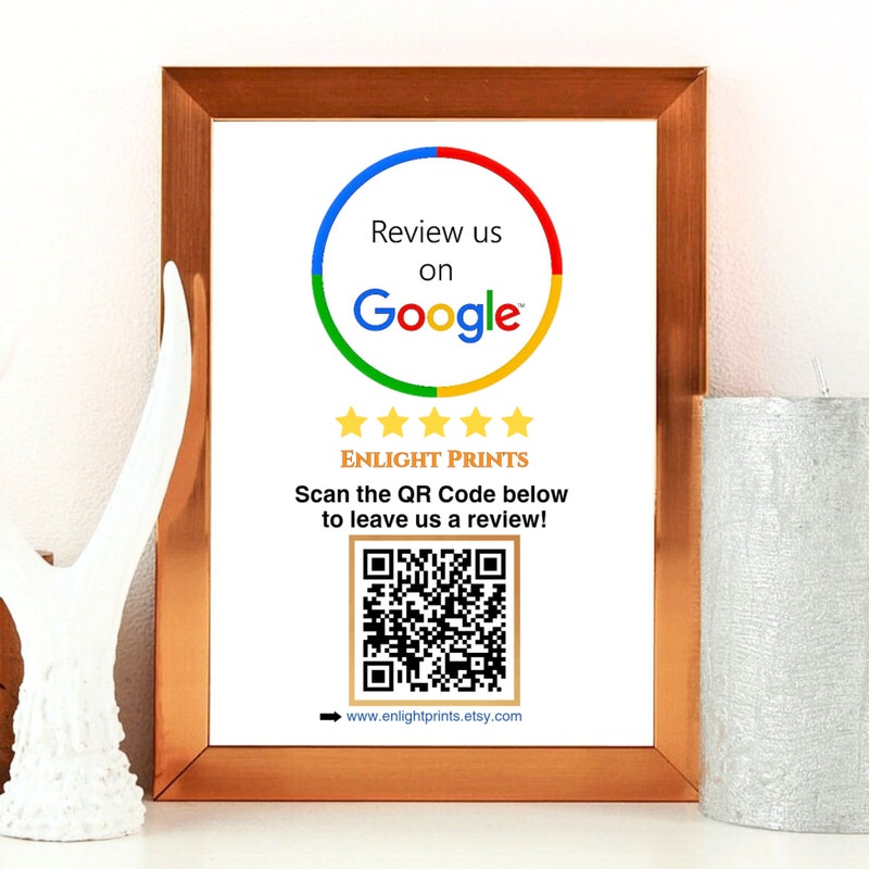 Google Reviews Plaque - Etsy