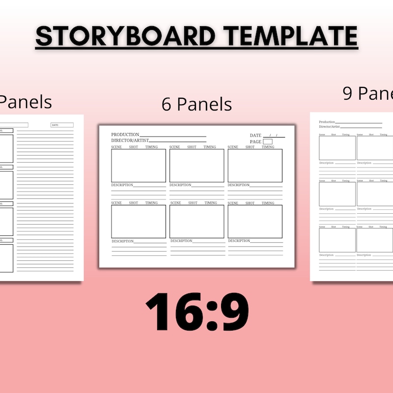 Storyboard Pdf Book - Etsy