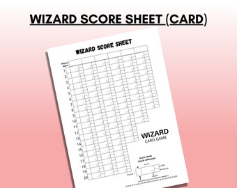 Wizard Scoresheet - Etsy