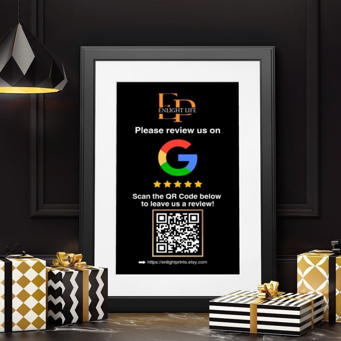 Google Review Card | Google Review QR Code Cards | Google Review Sign ...