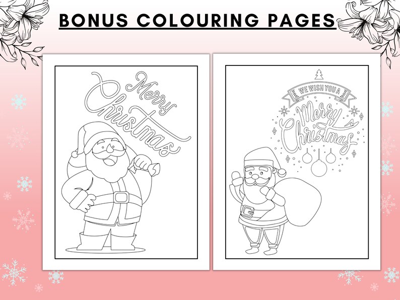 Letter to Santa Coloring Page | Printable Dear Santa Letter | Christmas ...