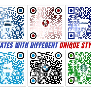 Custom QR Code, Qr Code With Logo (PNG, SVG) - Etsy