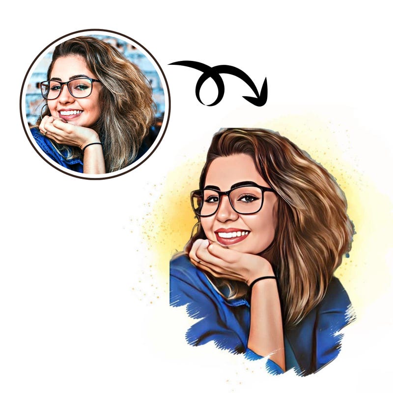 Cartoon Profile Pic - Etsy