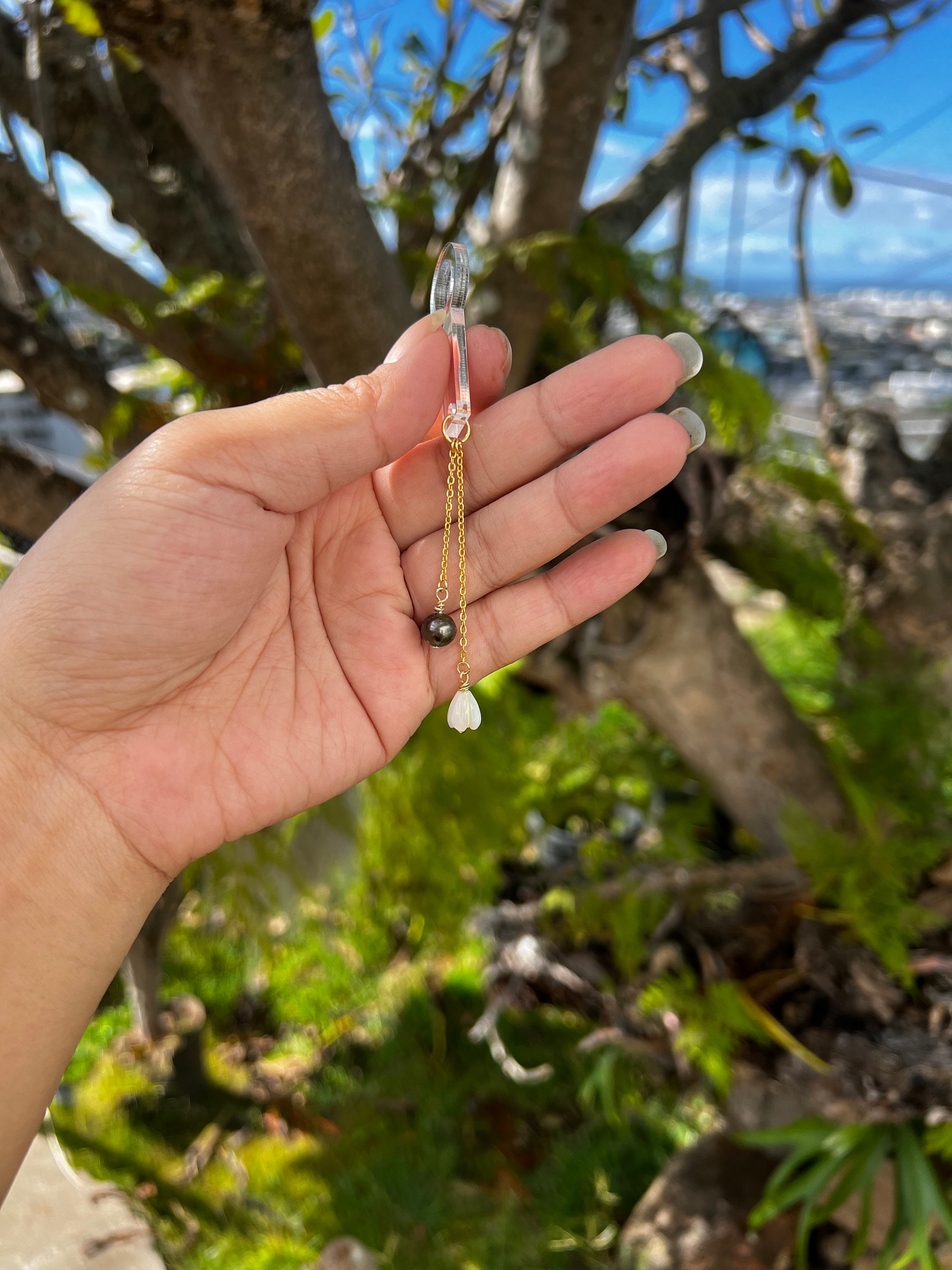 Stanley Cup Tumbler Straw Charm Tahitian Pearl Pikake Accessories for ...