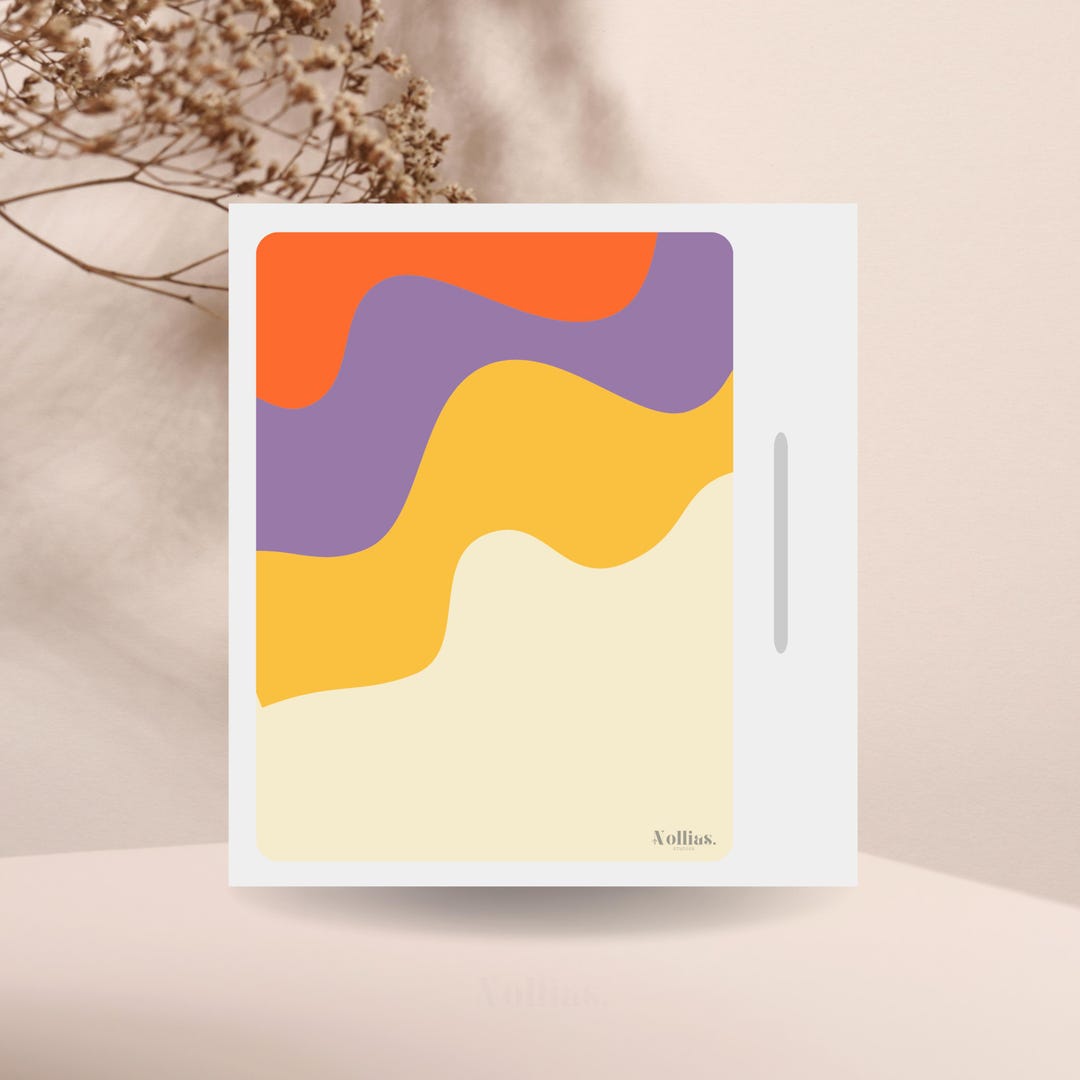 Retro Waves Boox Color Go 7 Wallpaper | E-ink Lock Screen Background ...