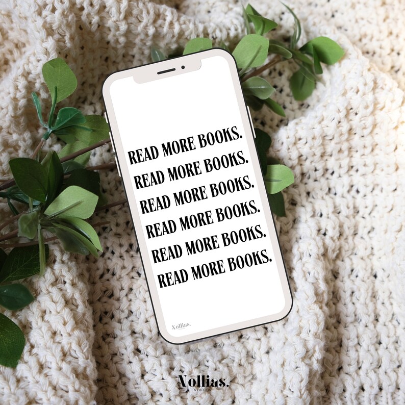 Read More Books Palma Wallpaper E-reader Background Book Aesthetic - Etsy
