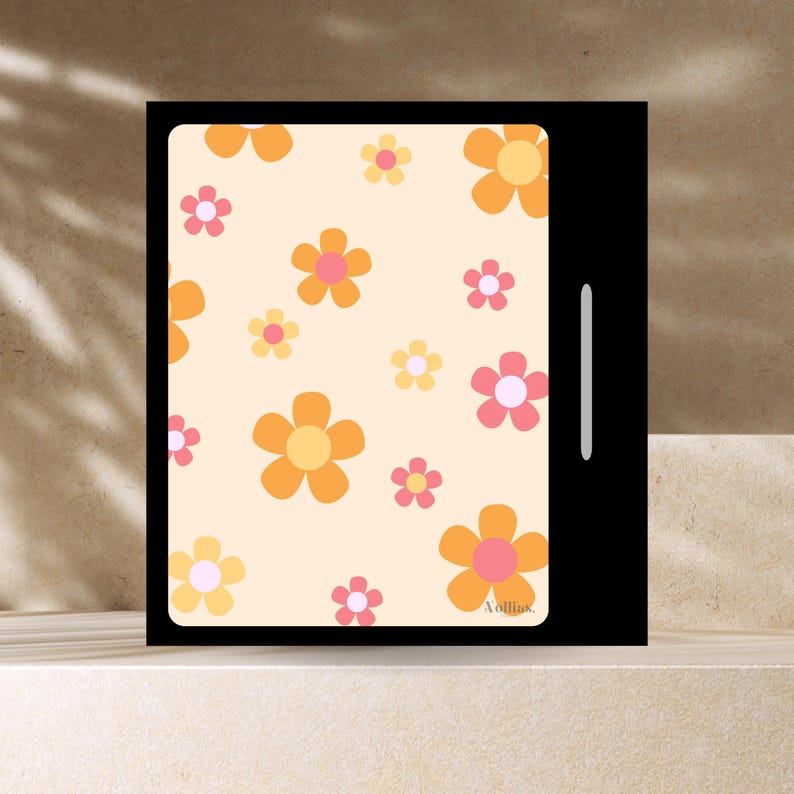 Summer Flowers Boox Color Go 7 Wallpaper | E-ink Lock Screen Background ...