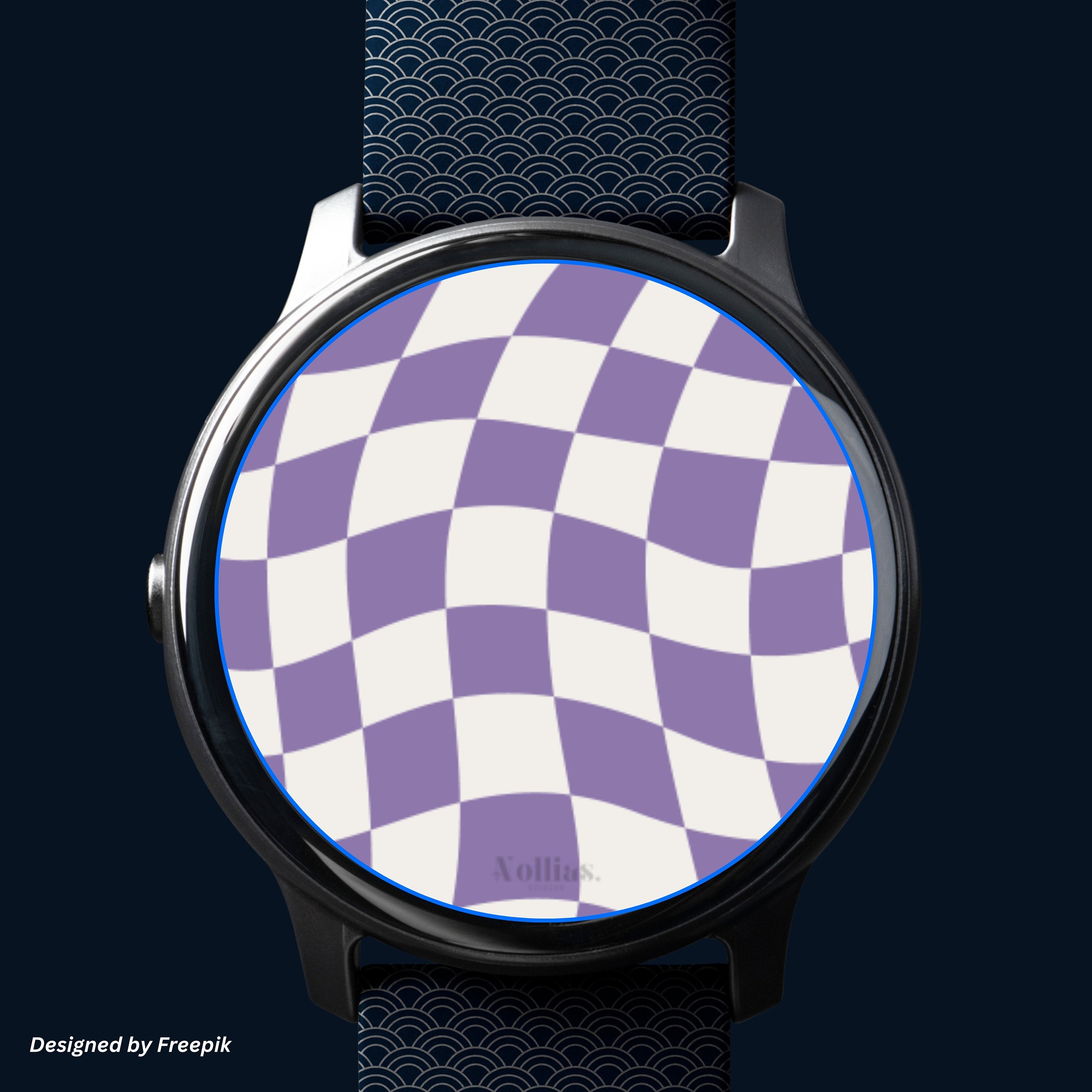 Purple Checkered Smart Watch Wallpaper | Instant Digital Download ...