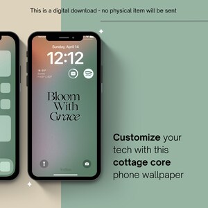 Elegant Cottagecore Phone Background | Bloom With Grace Digital ...