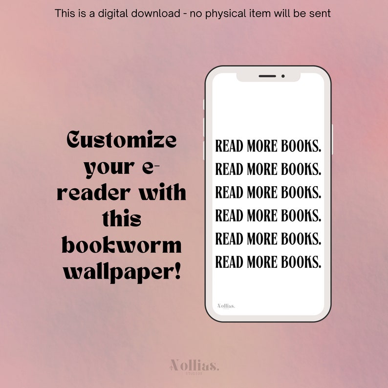 Read More Books Palma Wallpaper E-reader Background Book Aesthetic - Etsy