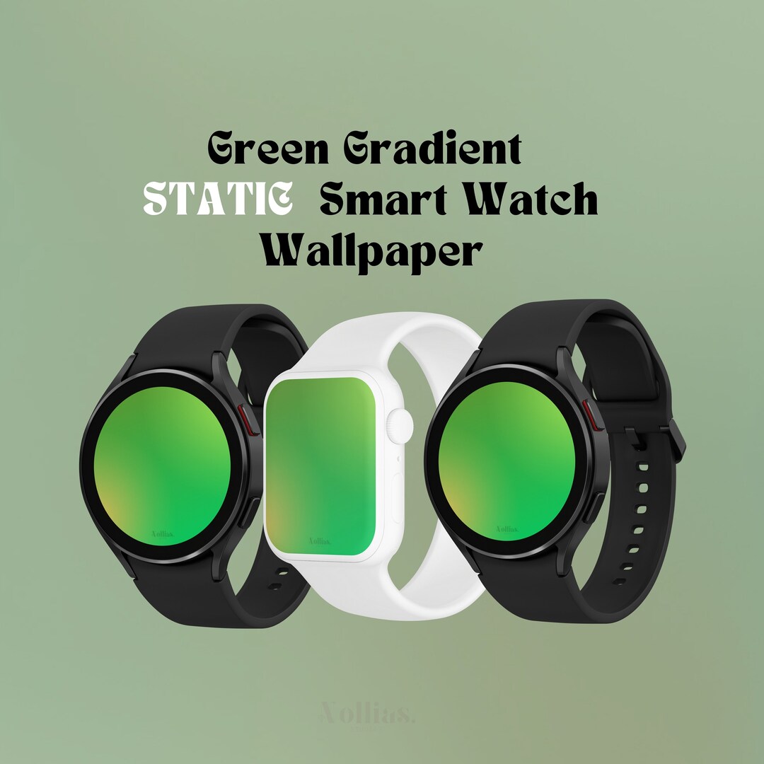 Green Gradient Smart Watch Wallpaper Instant Digital Download ...