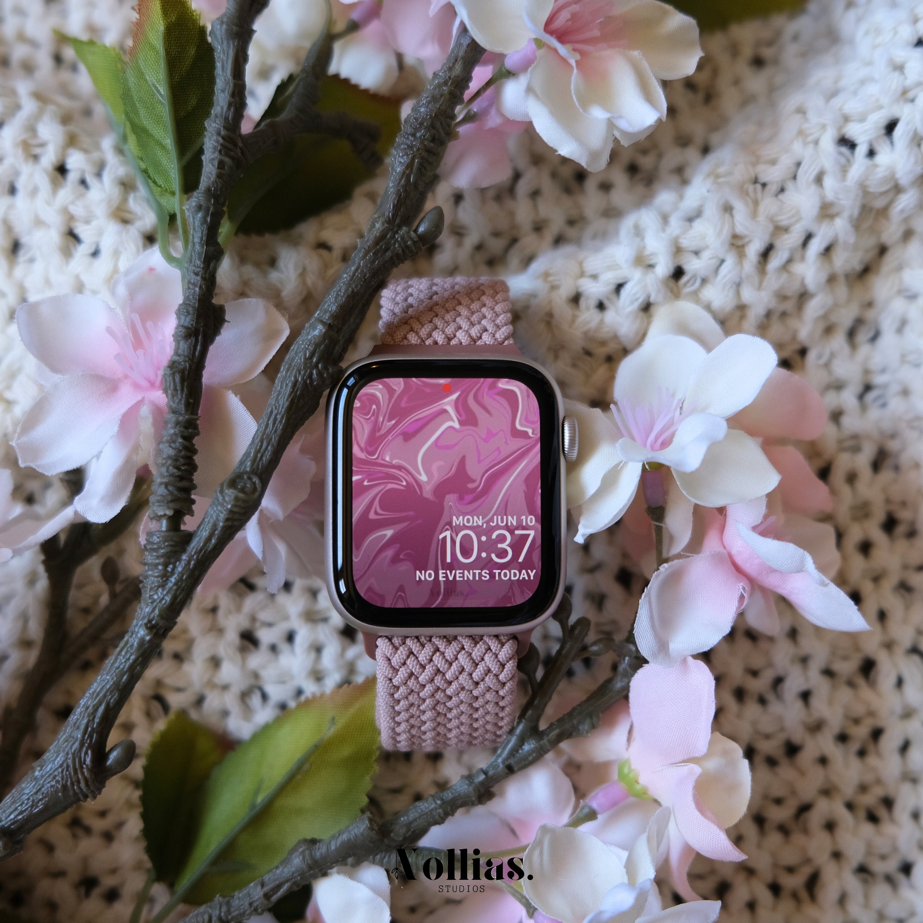 Pink Water Marble Smart Watch Wallpaper Instant Digital Download Pastel ...