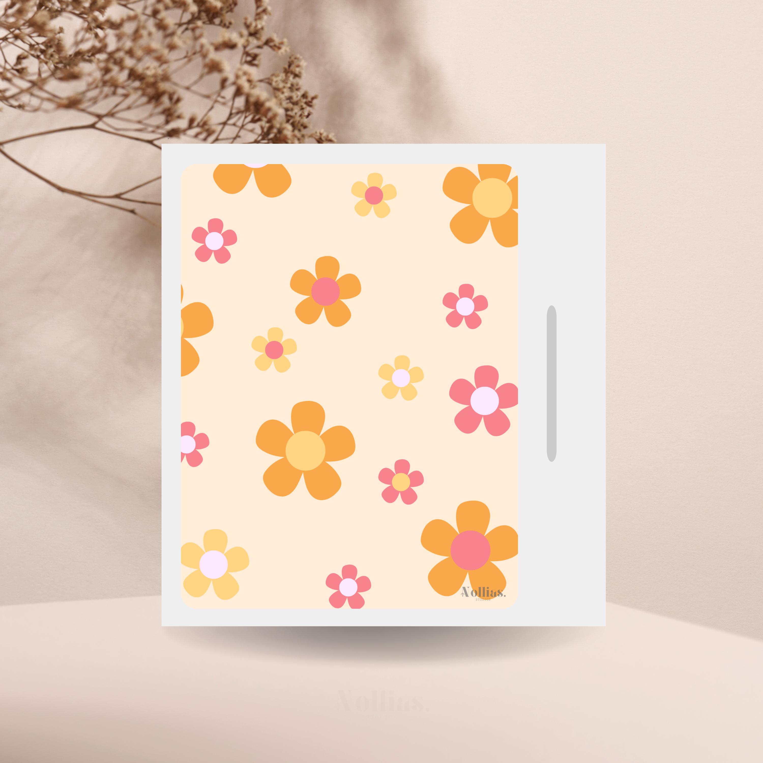 Summer Flowers Boox Color Go 7 Wallpaper | E-ink Lock Screen Background ...