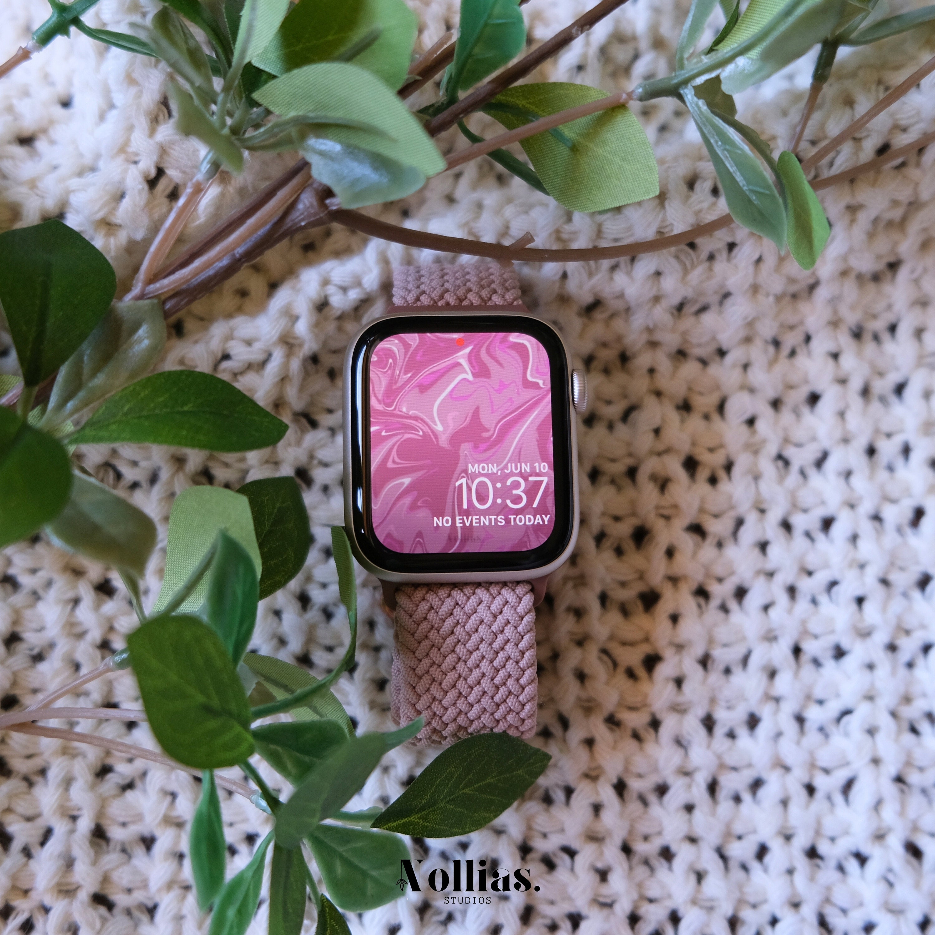 Pink Water Marble Smart Watch Wallpaper | Instant Digital Download ...