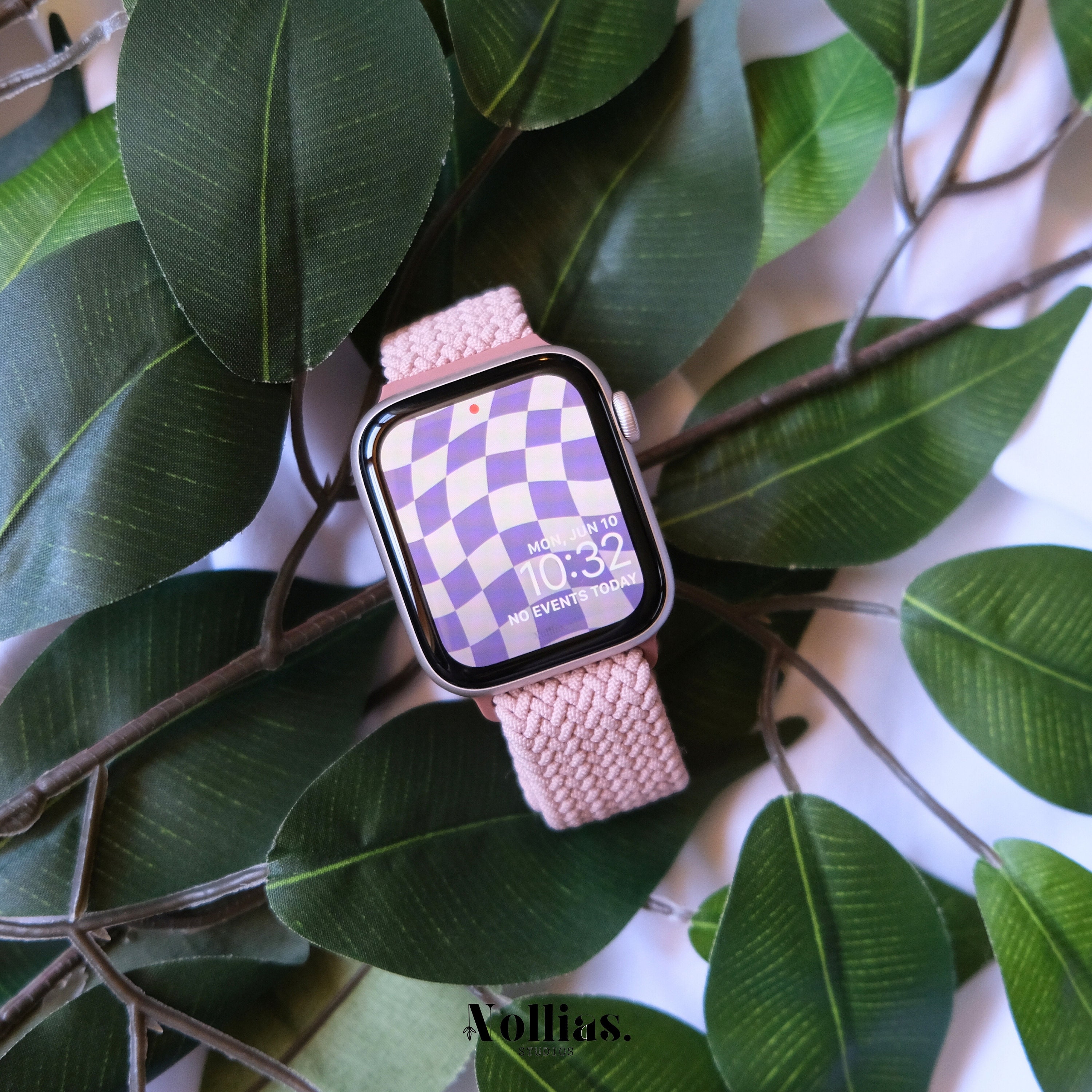 Purple Checkered Smart Watch Wallpaper | Instant Digital Download ...