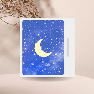 Celestial Moon Boox Color Go 7 Wallpaper | E-ink Lock Screen Background ...