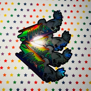 Scene Furry 2000’s “PLUR” Sticker - Etsy