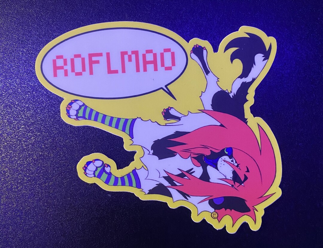 Scene Furry 2000's roflmao Sticker - Etsy