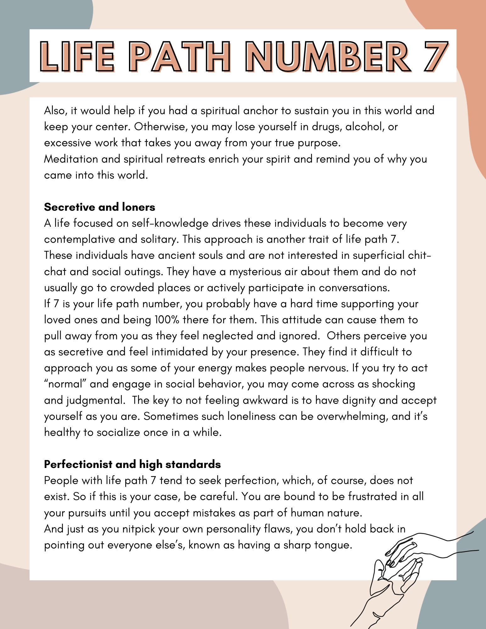 Numerology 7 Personality