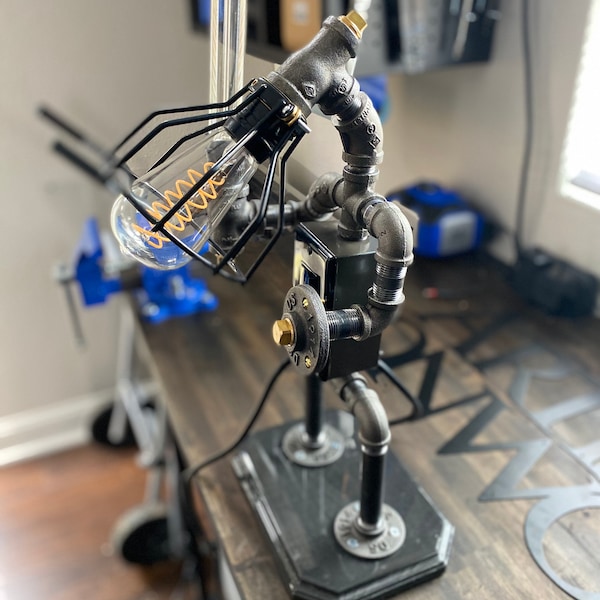 Pipe Lamp - Etsy