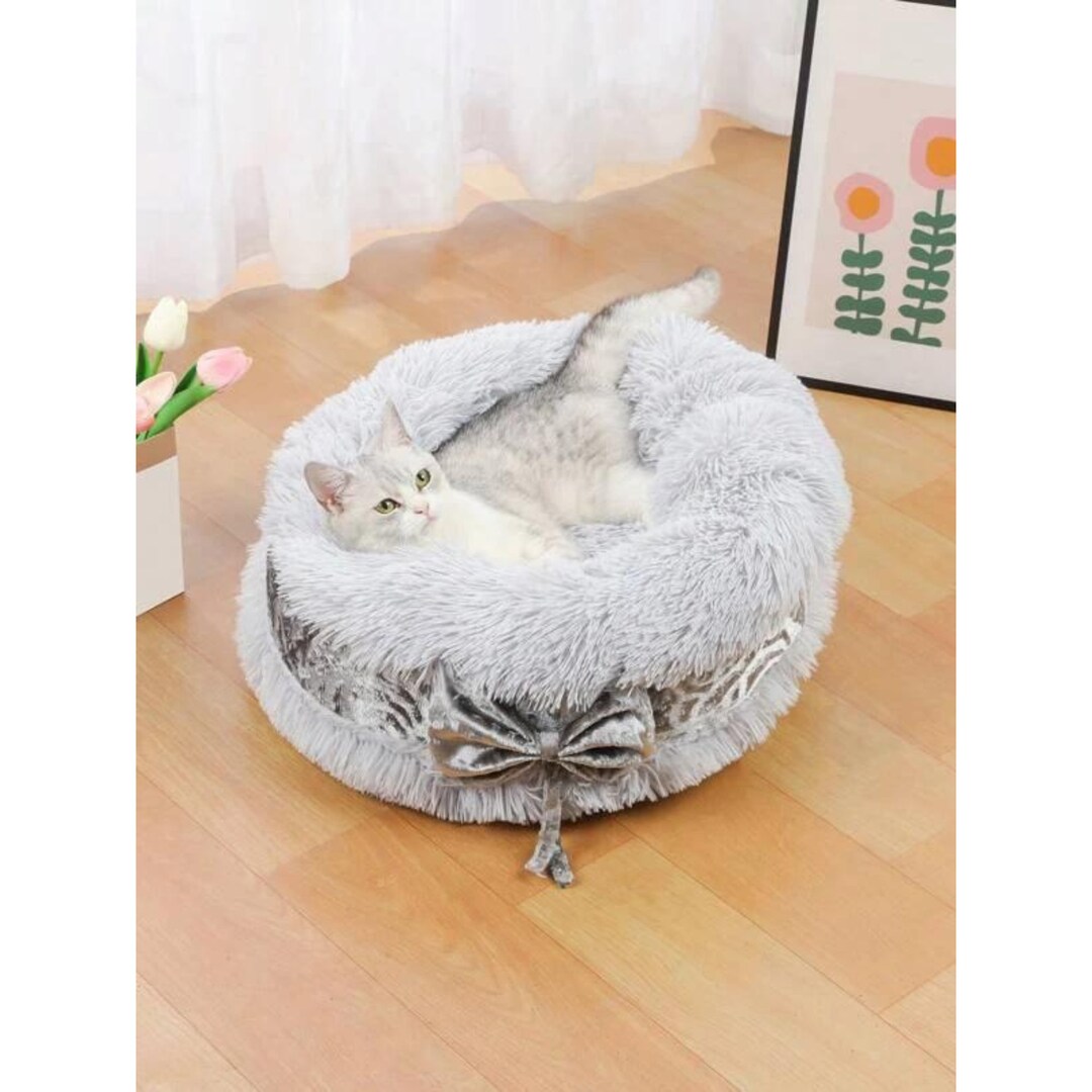 Dog Bed Cat Bed Doughnut Plush Pet Beds for Cats and Dogs - Etsy