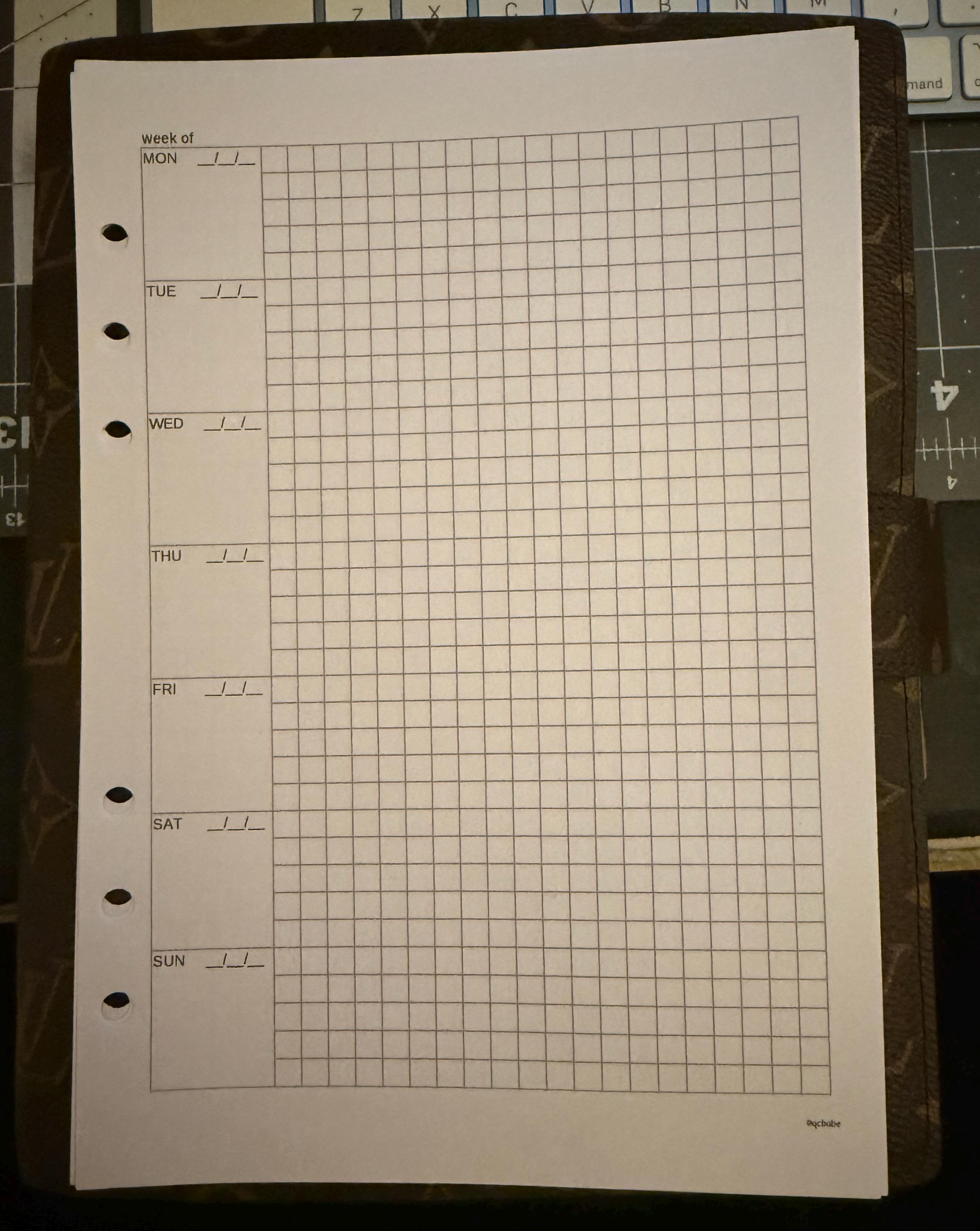 A5 Printable Week on One Page Printable - Etsy