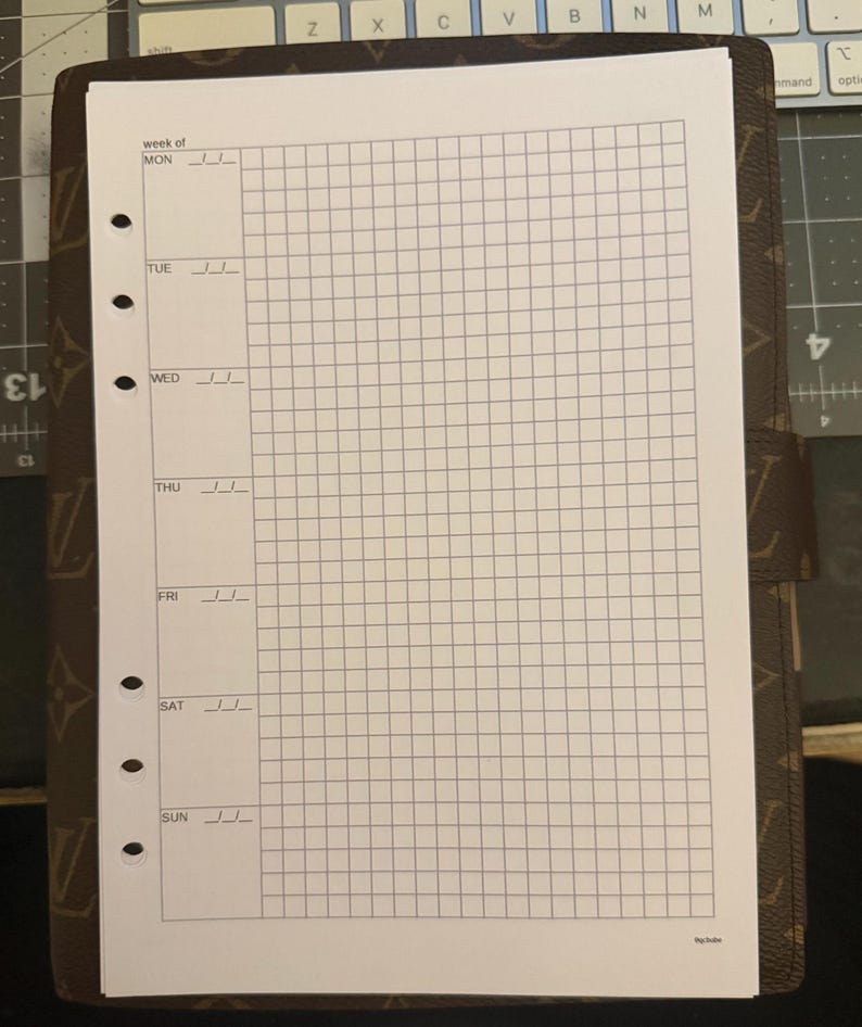 A5 Printable Week on One Page Printable - Etsy