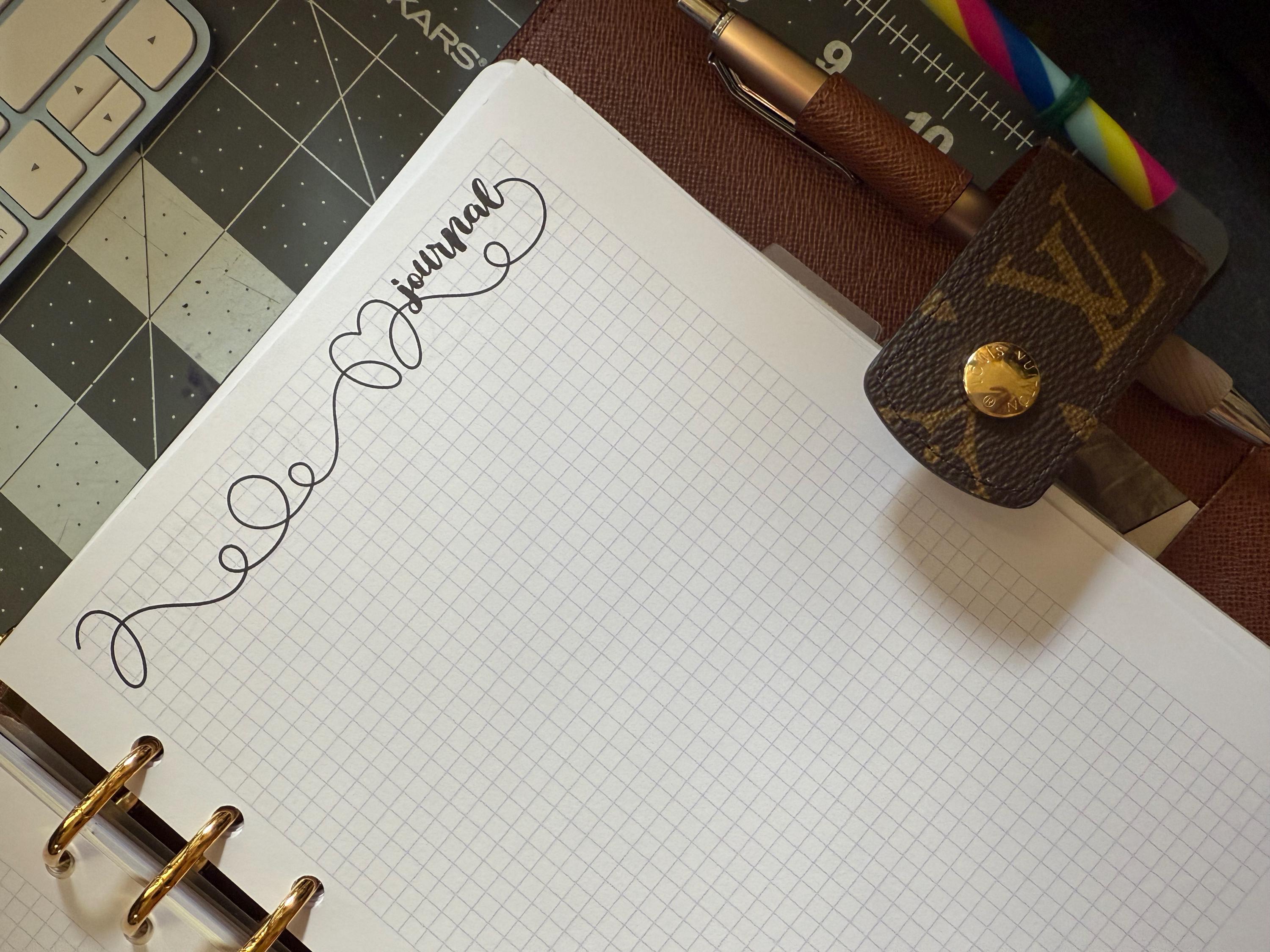 A5 Decorative Journal Page Printable - Etsy