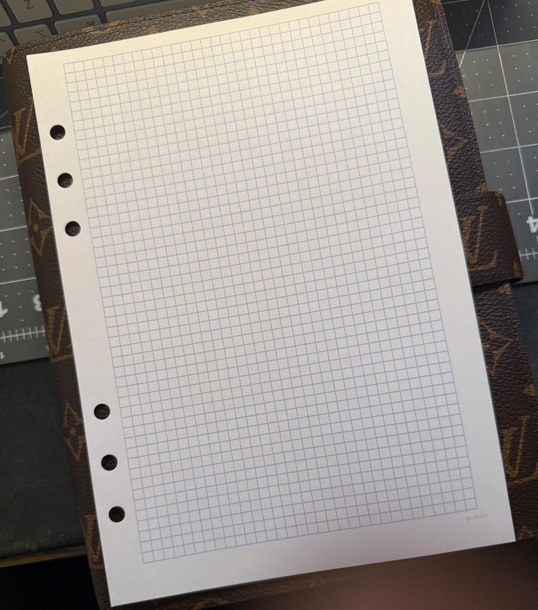 A5 Quad Blue Printable - Formatted Prepunched A5 Paper - Etsy