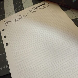 A5 Decorative Journal Page Printable - Etsy