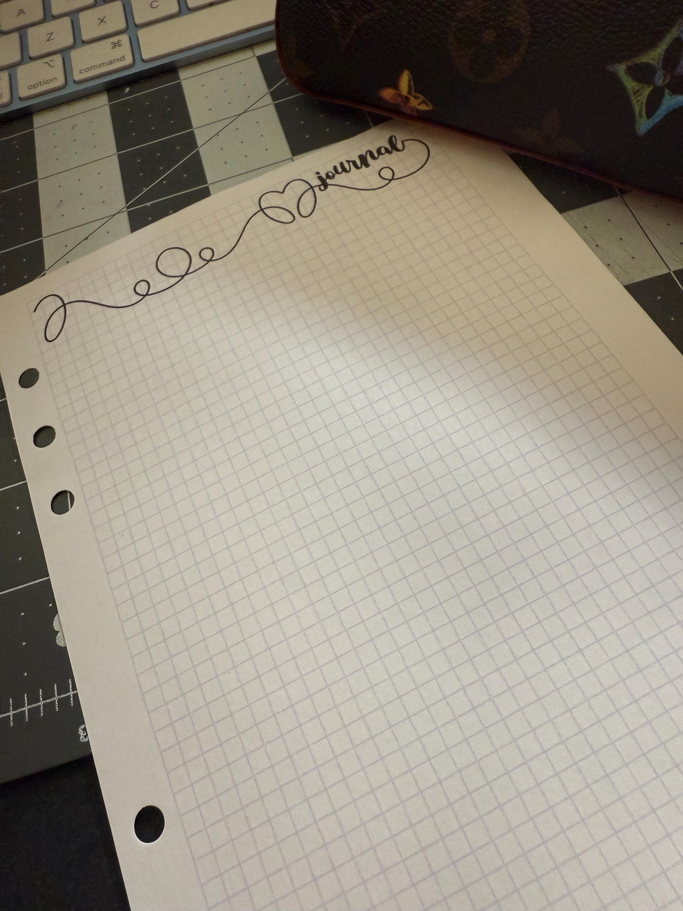 A5 Decorative Journal Page Printable - Etsy