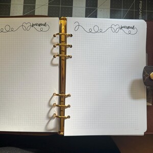 A5 Decorative Journal Page Printable - Etsy